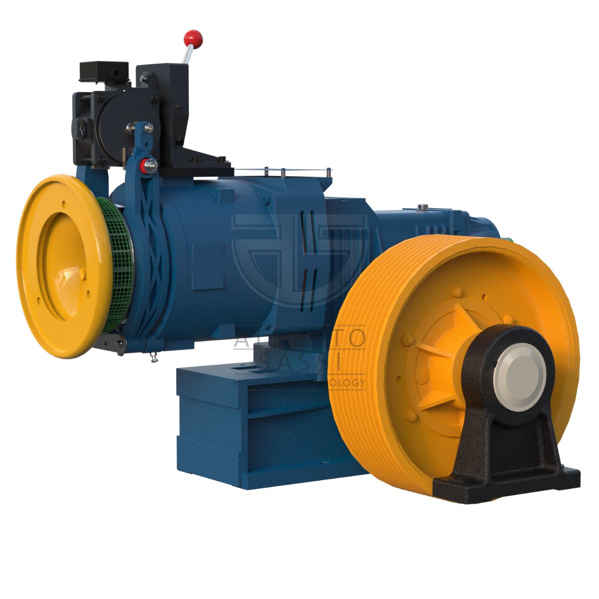 MF series - modern and versatile elevator geared machine